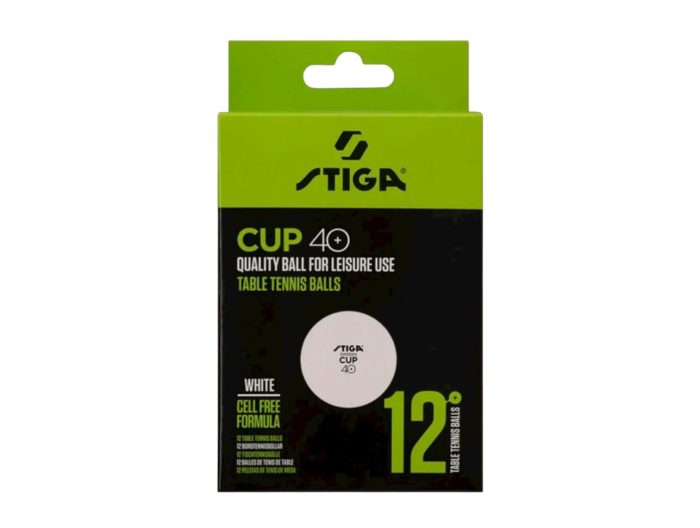 Stiga Ball Cup 40 plus Table Tennis Balls -12 Balls - Match Sport